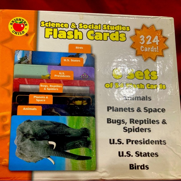 Toys | Sciencesocial Studies Flash Cards | Poshmark